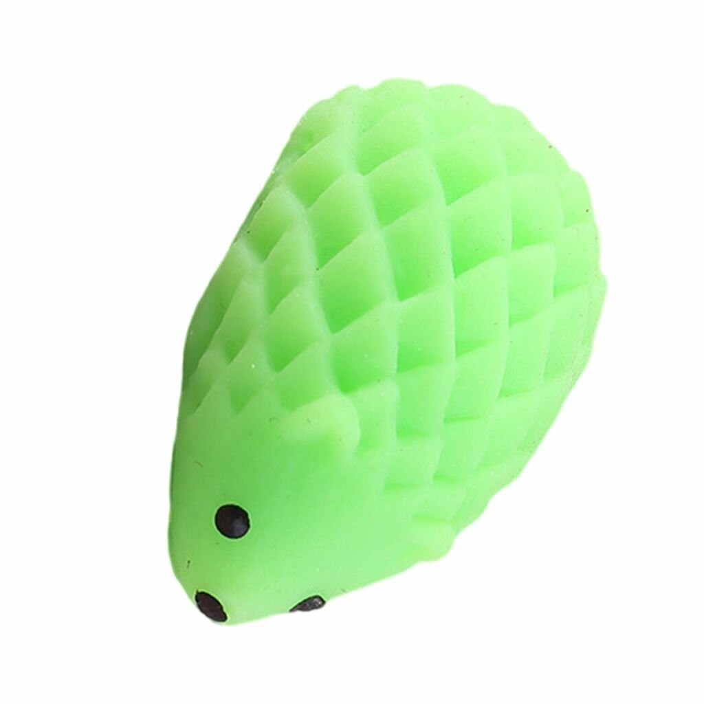 Игрушка-антистресс, Необычная декомпрессионная игрушка "Маленький ежик, щиплющий музыку"-Зеленый