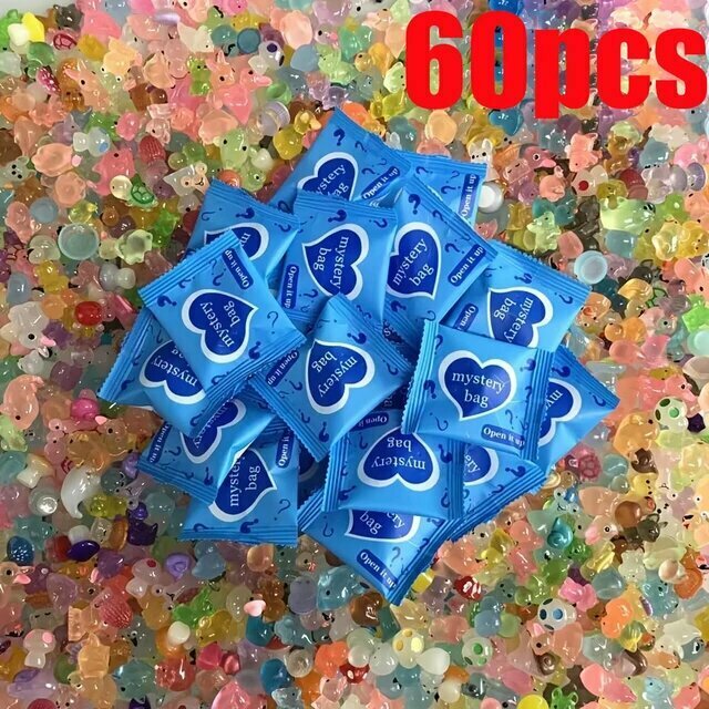 Светящиеся мини-сумки из смолы с животными и грибами