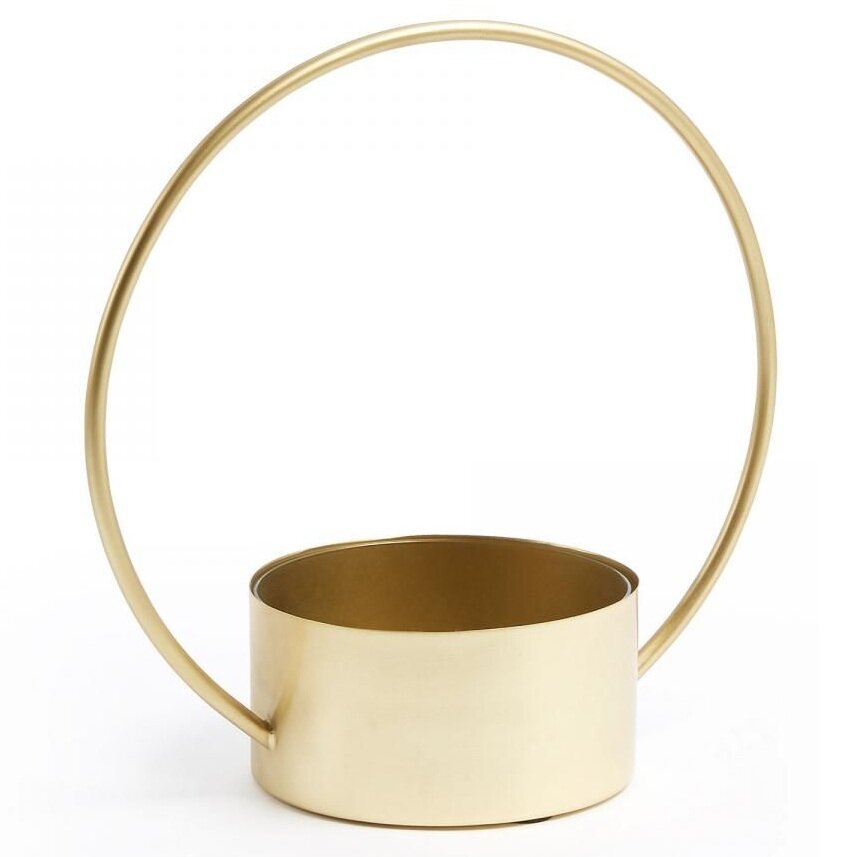 Цветочный горшок Kave Home Even maceta de oro KH-067445
