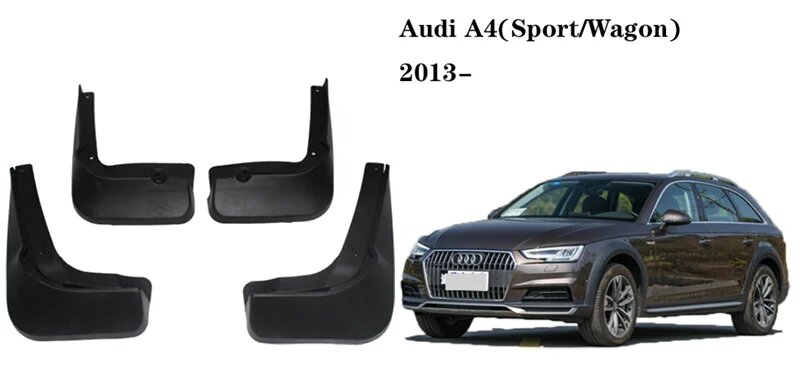 Брызговики для Audi A4 Sport Wagon Allroad 2013-2019, 4 шт./компл, брызговики, брызговики 2017, 2018, 2015, 2016