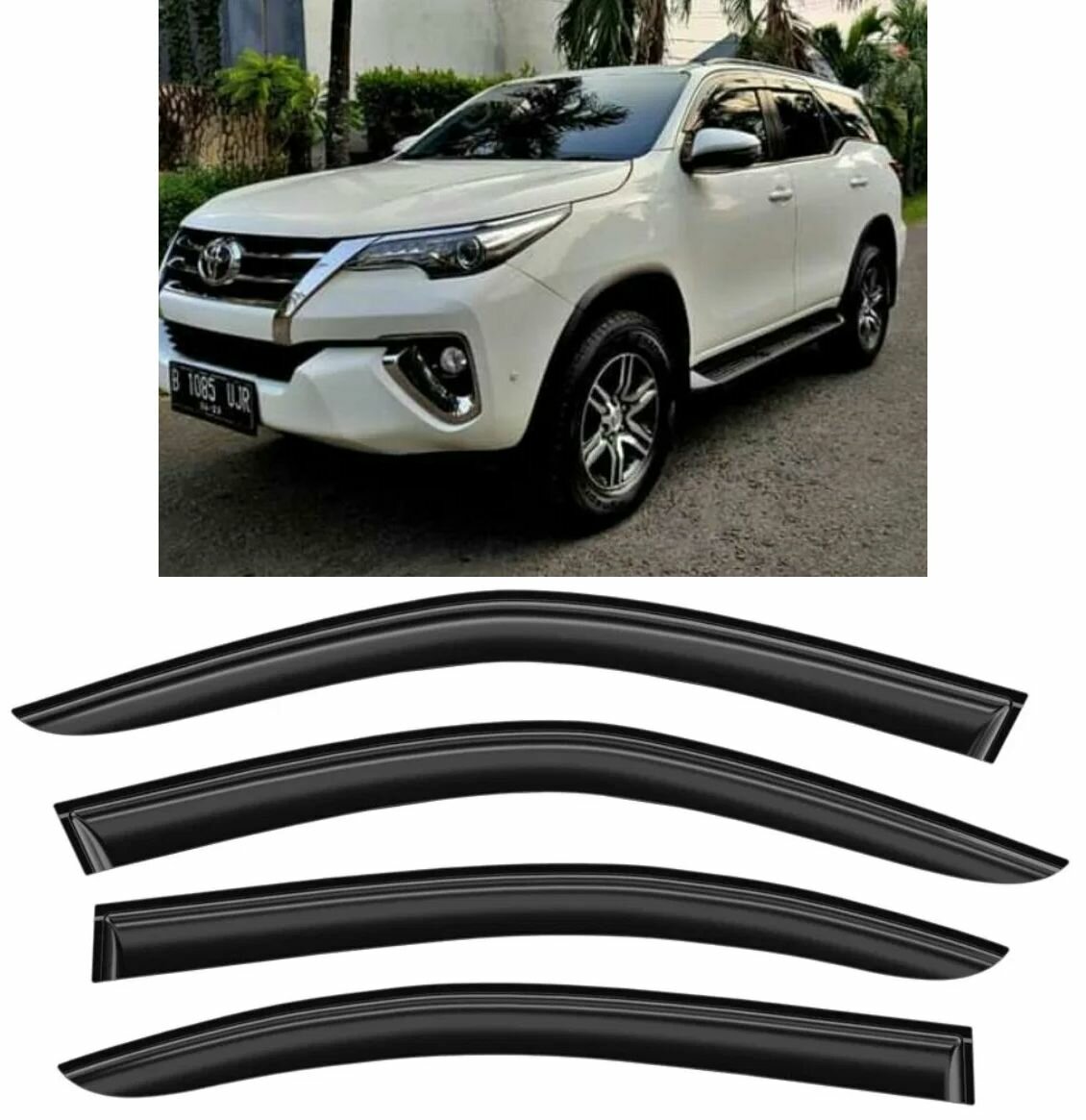 Дефлекторы боковых окон TOYOTA Fortuner Тойота Фортунер (2015-2020)