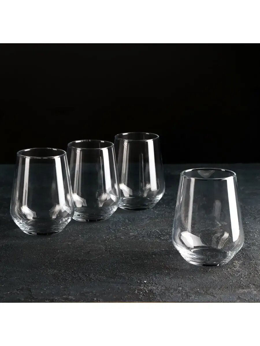 Стаканы, 425 мл, 4 шт