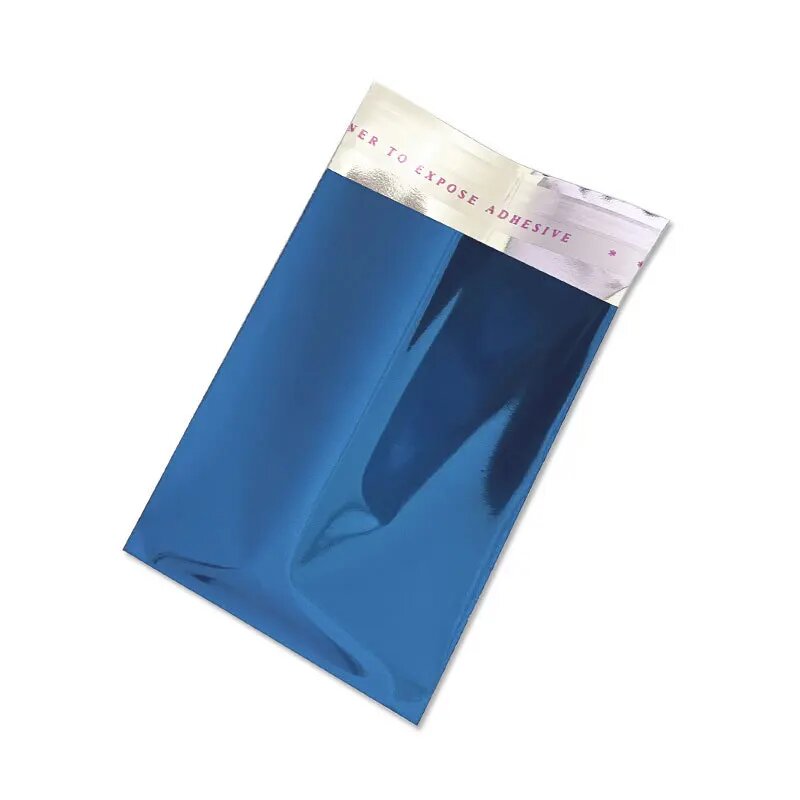 Самозапечатывающиеся пакеты из фольги серебристого цвета Синий, Blue, 100pcs, 7x9cm(2.7x3.5in)
