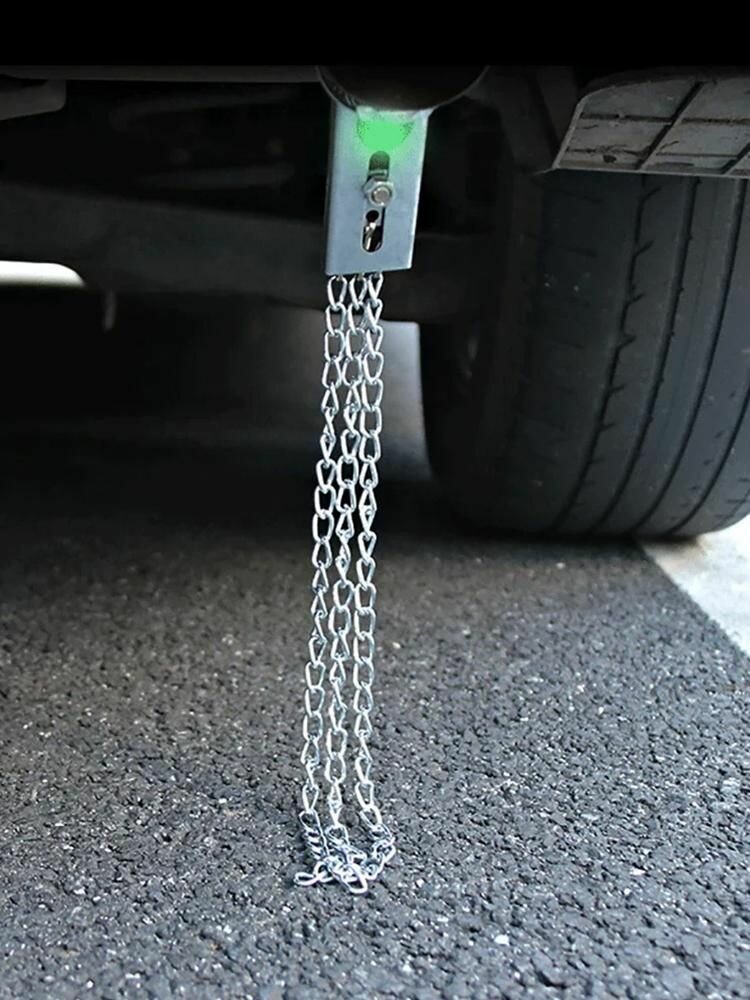 Автомобильный пояс заземления треугольной формы с заземляющим проводом, Антистатическая гибкая лента, металлический электростатический нейтрализатор для автомобиля, грузовика