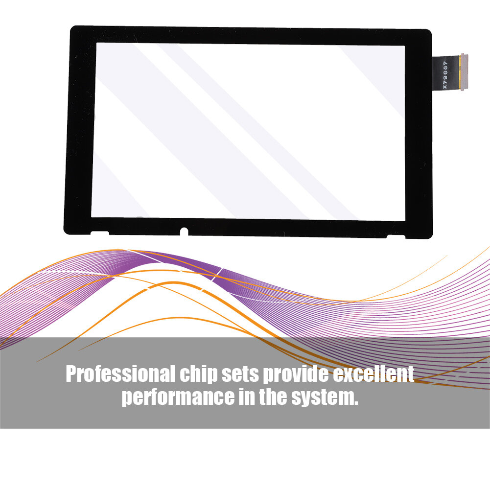 Экран сенсорный LCD для замены в игровом устройстве, подходит для Nintendo Switch, материал ABS, размер approx. 16 * 9.3 * 0.1cm, вес approx. 57g, в комплект входят 1 экран сенсорный