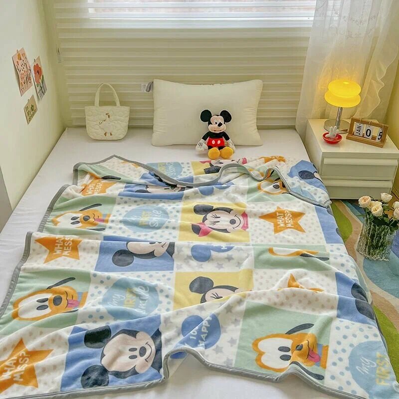 Дисней/Детское молочное бархатное одеяло Disney из натуральной кожи, покрывало для офисного обеденного перерыва, покрывало для сна ног