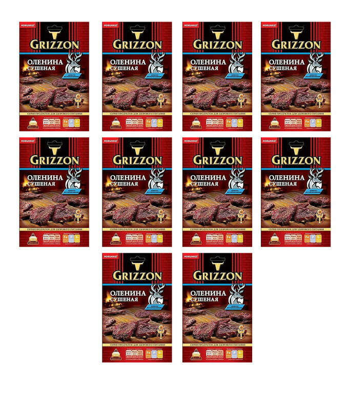 Grizzon Оленина сушеная, 36 г, 10 уп