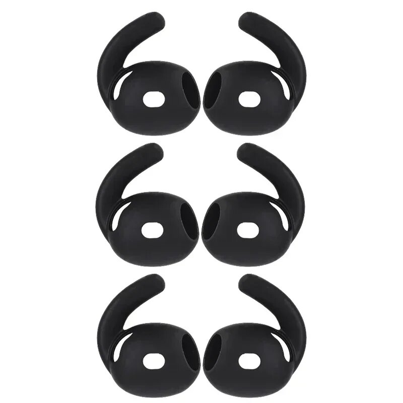 Силиконовые амбушюры BAPPSUS для Apple AirPods4 Black 3Pairs