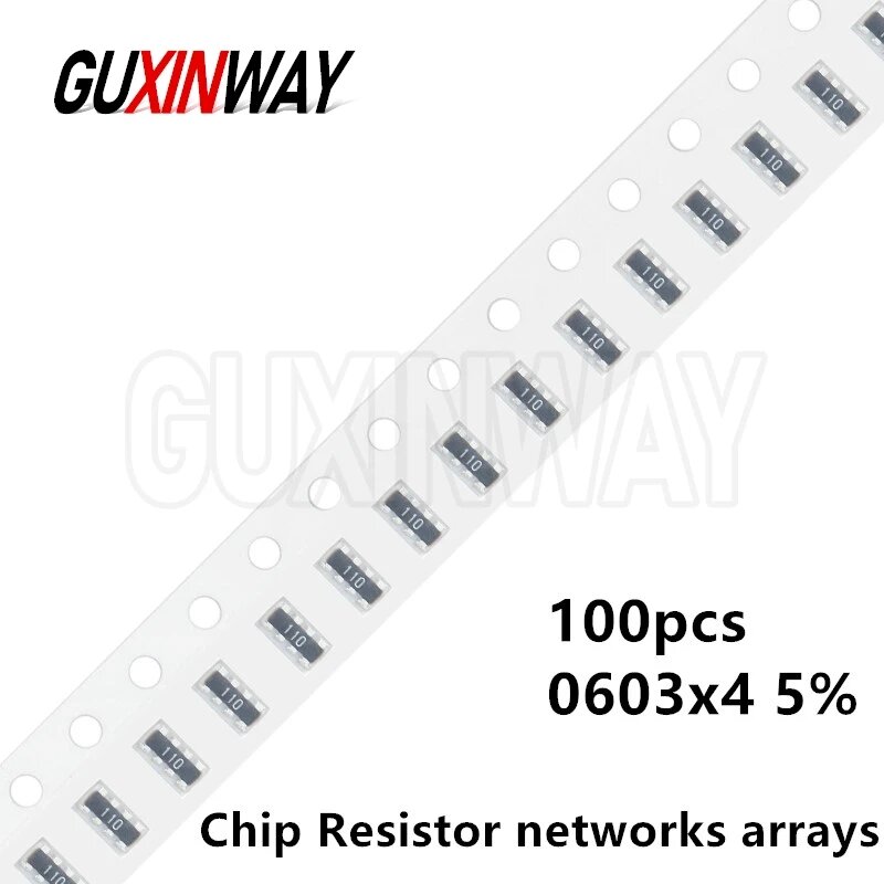 Набор чип-резисторов GUXINWAY 0603x4 8P4R 4D03 5% 3216 1206 750R