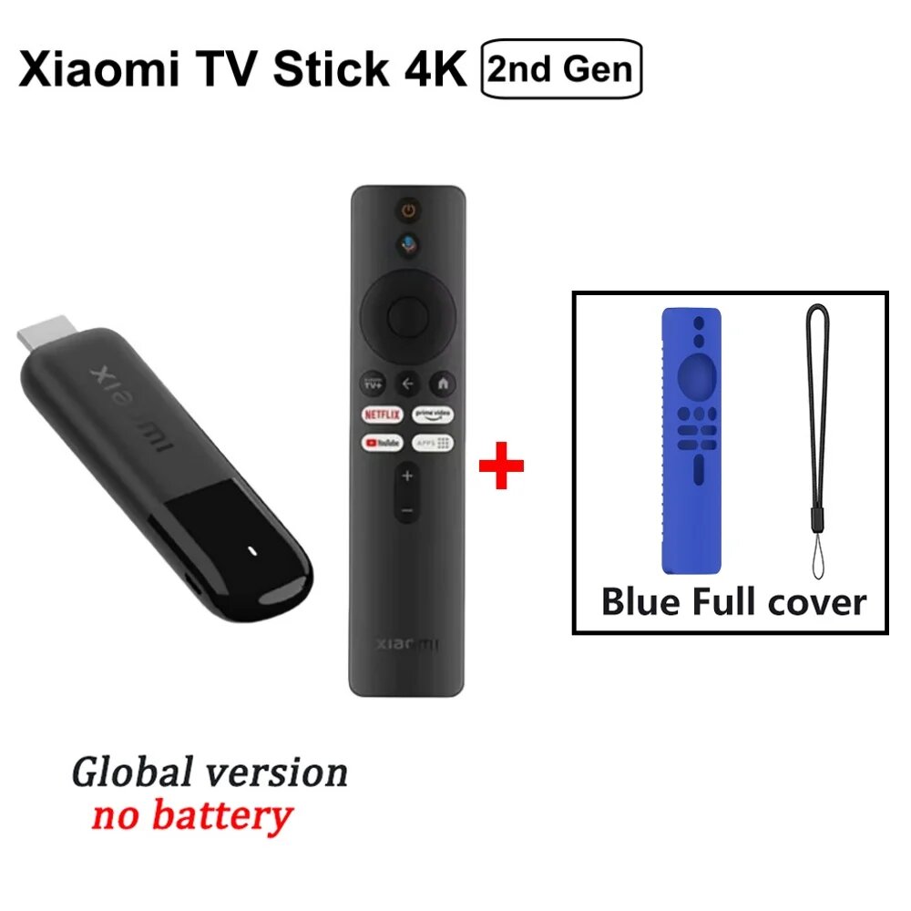 Xiaomi Mi TV Stick 4K 2-го поколения Add Blue Cover
