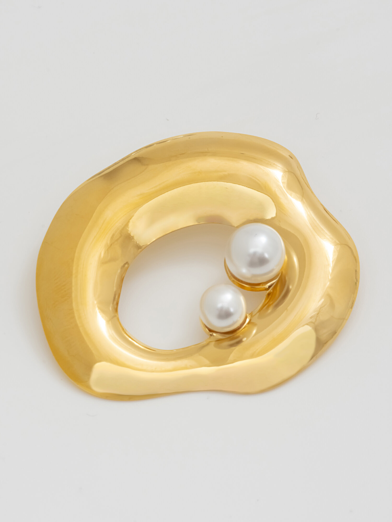 Брошь, жемчуг имитация