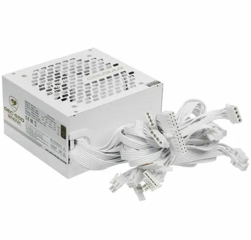 Блок питания Cougar GEC SNOW 650 650W (31GC0650002PR01) белый - 650 Вт, 80+ Gold, ATX 20+4 пин, 4 pin + 4 pin CPU, 6 SATA, 4 x 6+2 pin PCI-E