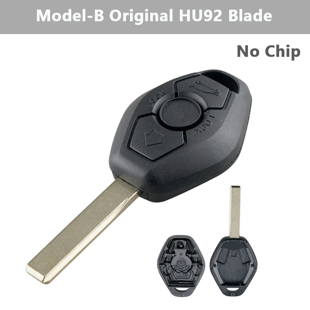 Автомобильный брелок для ключей, чехол для замены, вставка для ключа, чехол для пульта дистанционного управления, подходит для BMW 120, E60, E61, E70, E81, E87, 3, 320, E90, E91, E92, 5, X1, X5, X6, Z4 Model-B