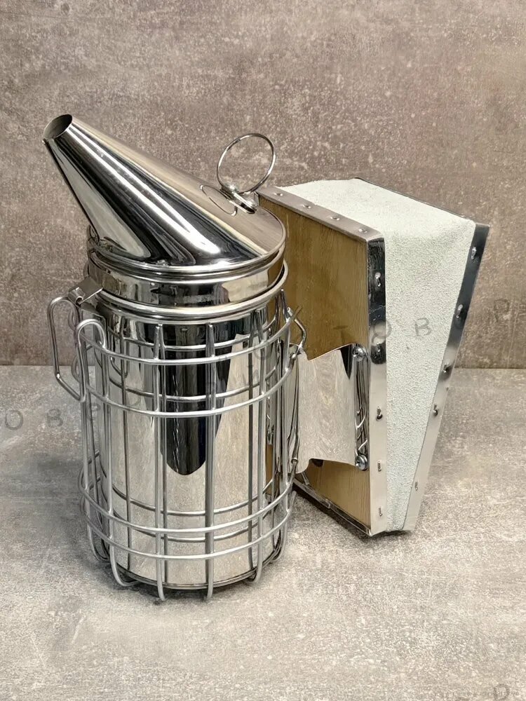 Дымарь из нержавеющей стали с защитой от ожогов для пчеловода пчеловодный