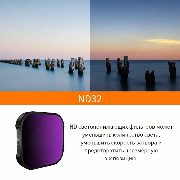 Аксессуары для экшн-камер, GoPro Hero 12/11/10/9 фильтра ND32