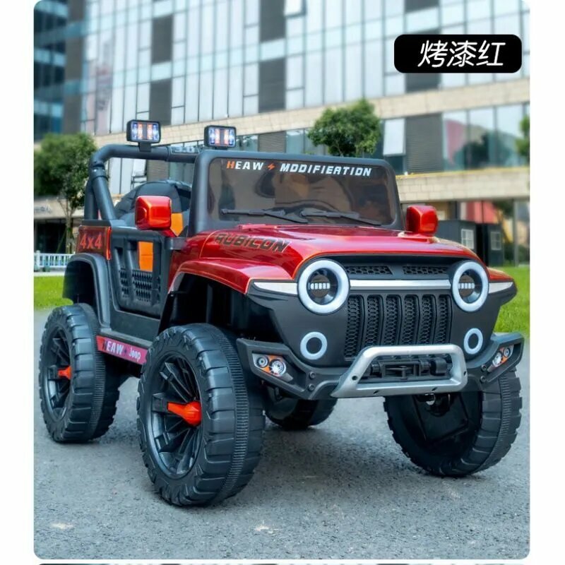 KNOW EASY-Дистанционно управляемый детский электромобиль Rubicon, Шины EVA ,4WD / 12V7A / двухместное сиденье