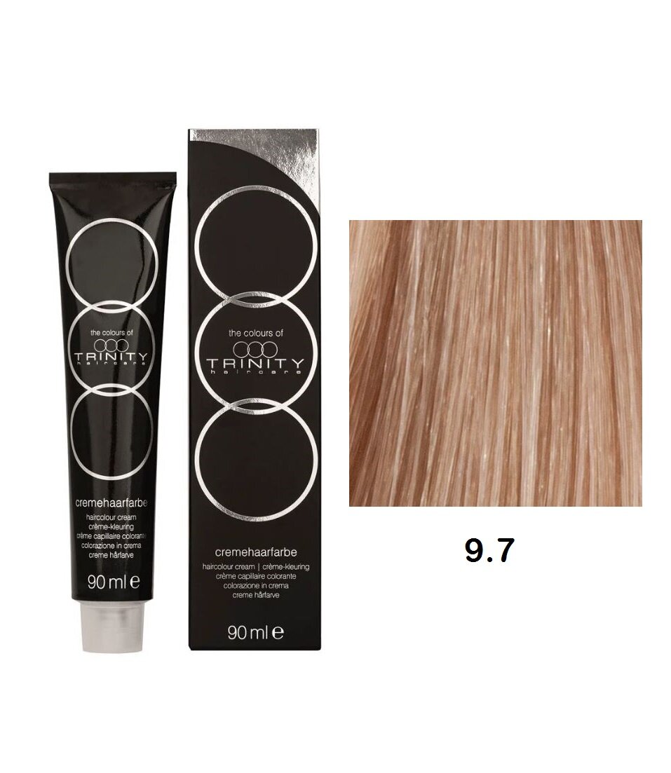 Trinity COT Тринити Стойкая краска с кератином 90 мл - COT 9/7 birke Очень светлый блонд коричневый