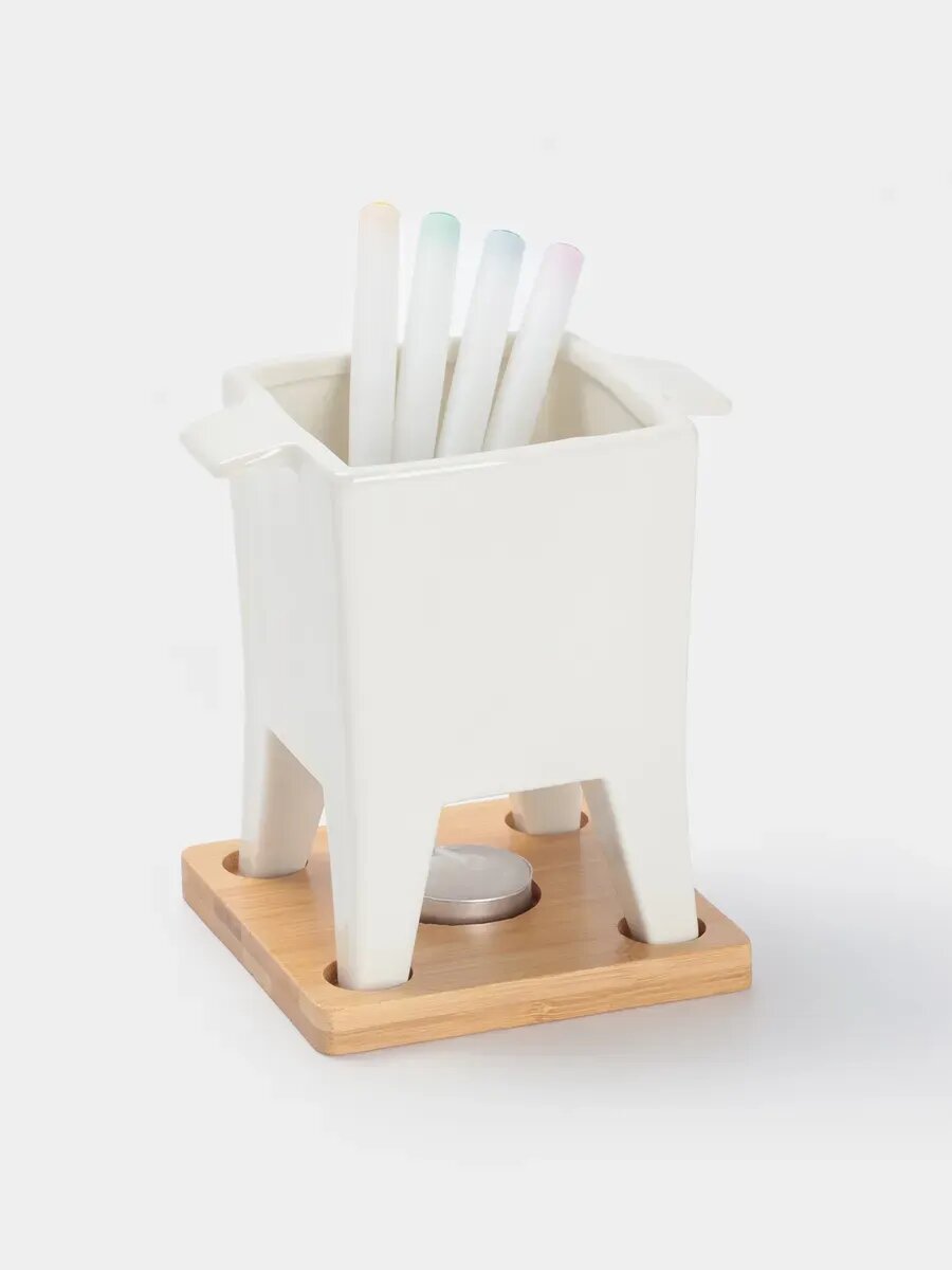 Фондюшница для шоколада и сыра 11.5×14.5 см, 4 шпажки