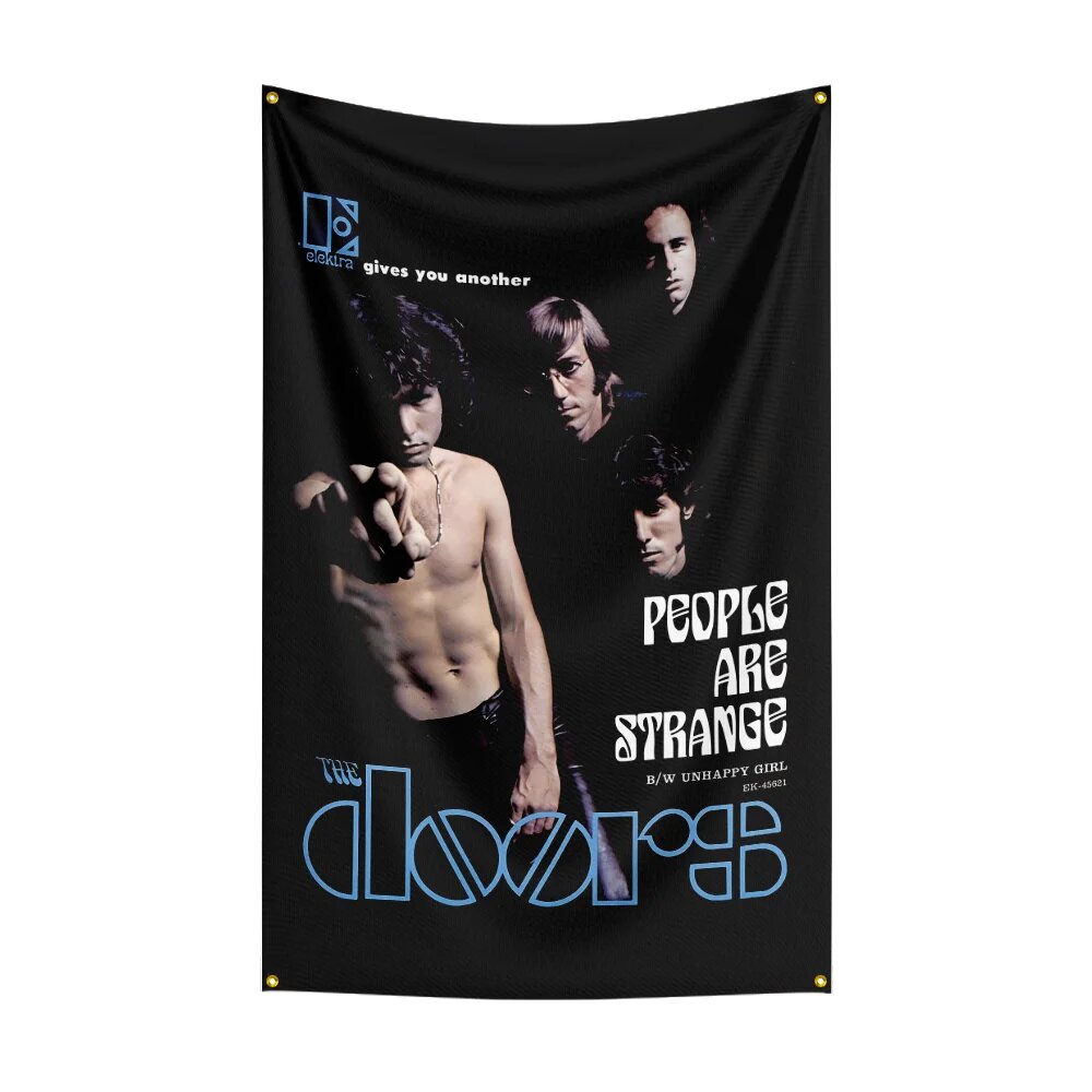 Флаг группы D-doorss из полиэстера 3х5 футов Черный, 90 x 150cm, ZH7887