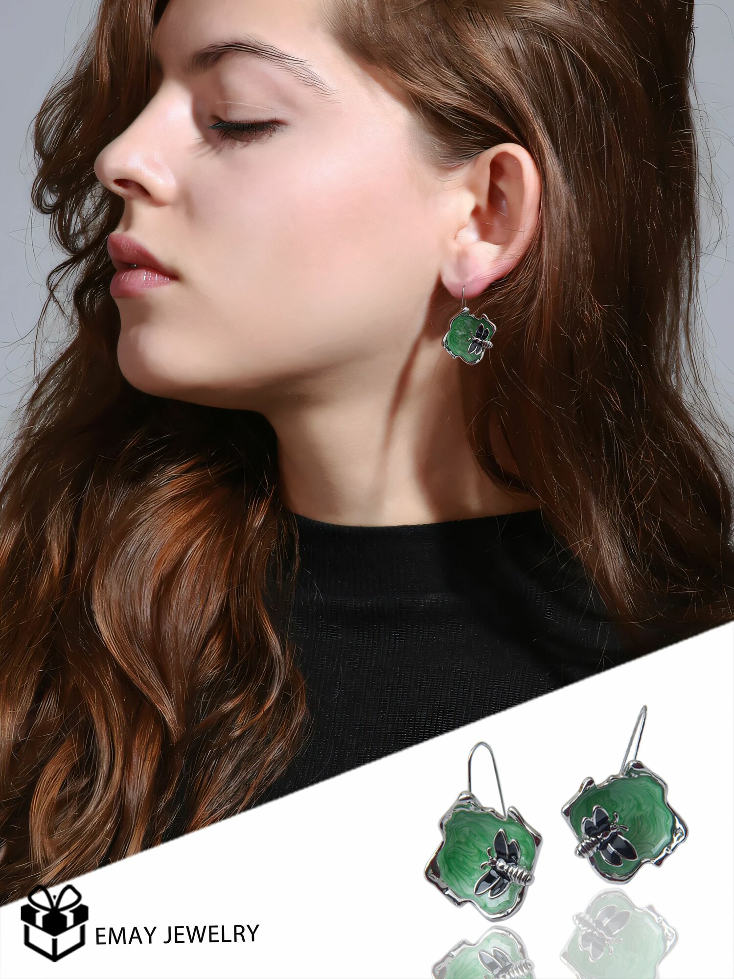 Серьги, эмаль