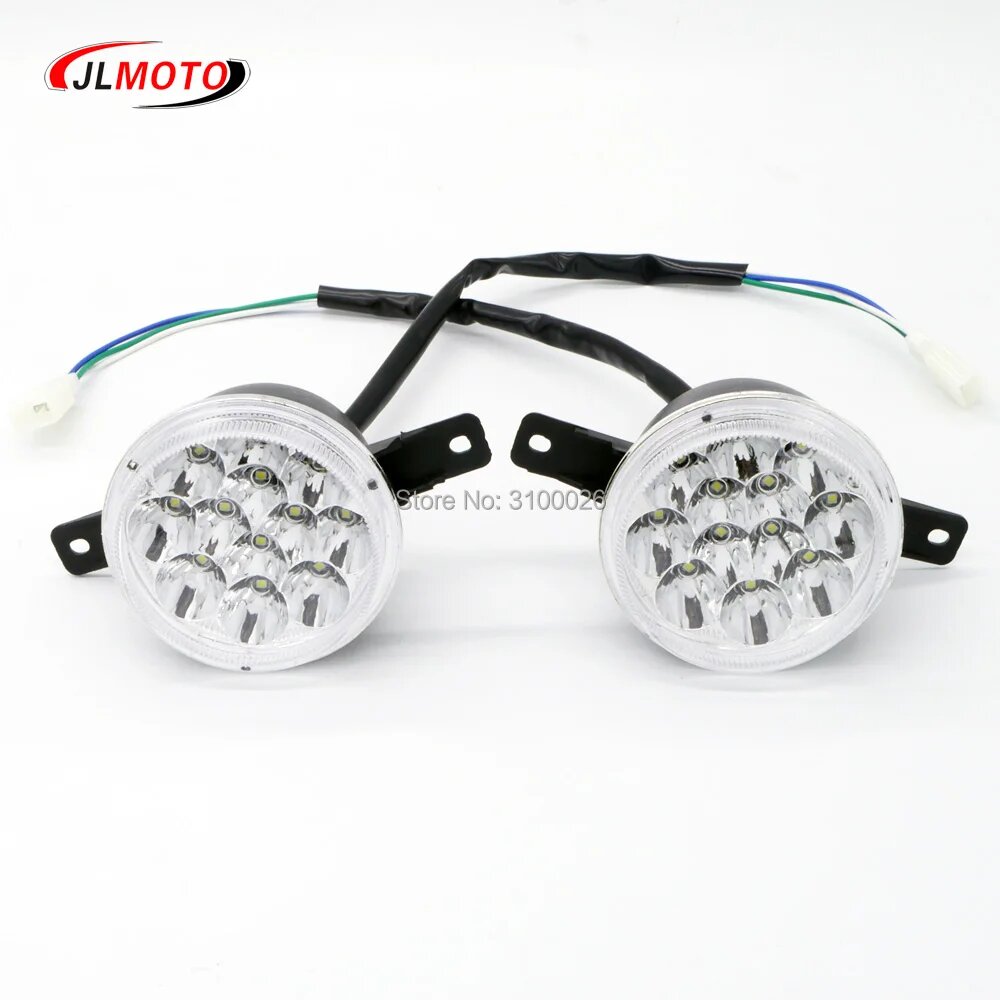 1 пара/2 шт. 12 В светодиодный передний фонарь Jinling 110cc 150cc 200cc ATV Quad Bike JLA-13T-2 JLA-13-10 ArmadA ATV150B Запчасти