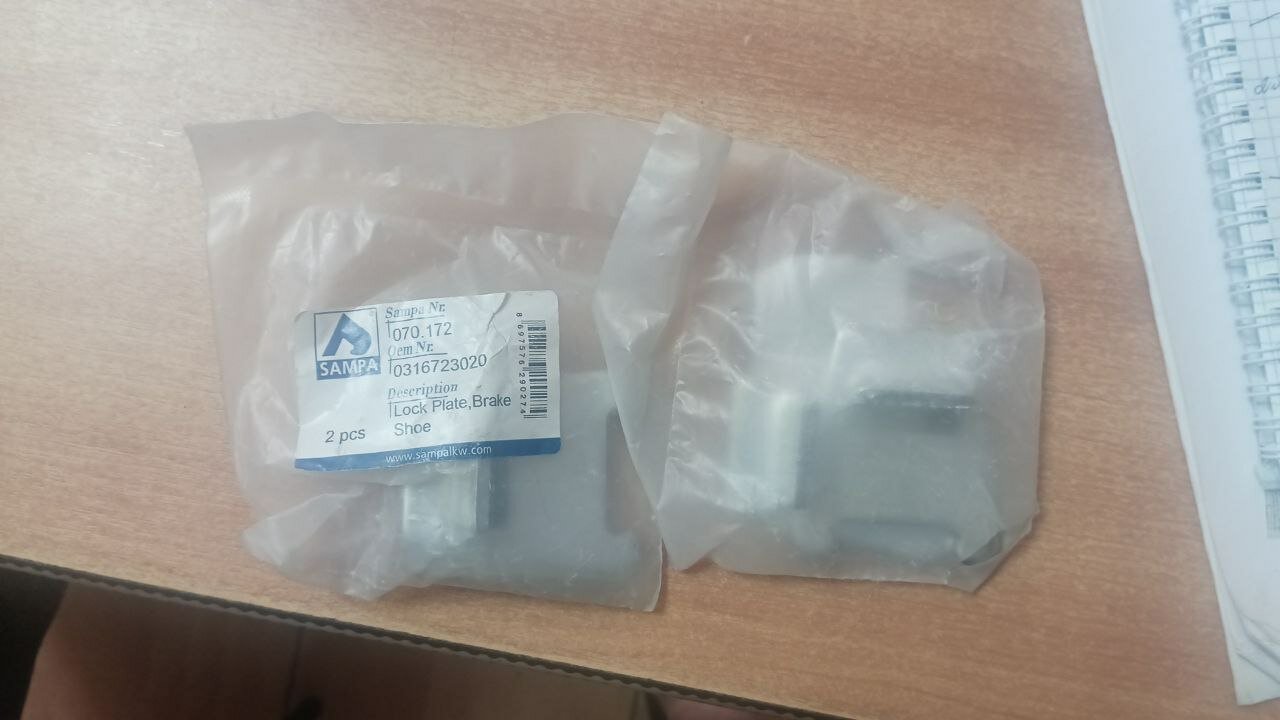 Sampa 070.172 Скоба пружины Ступица ECO 6.5-9 тонн BPWSampa 070.172 Скоба пружины Ступица ECO 6.5-9 тонн BPW