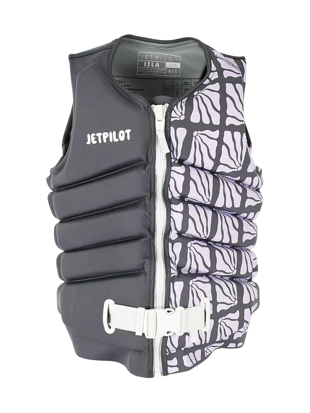 Спасательный жилет водный женский Jetpilot isla x1 f/e neo vest charcoal, размер L