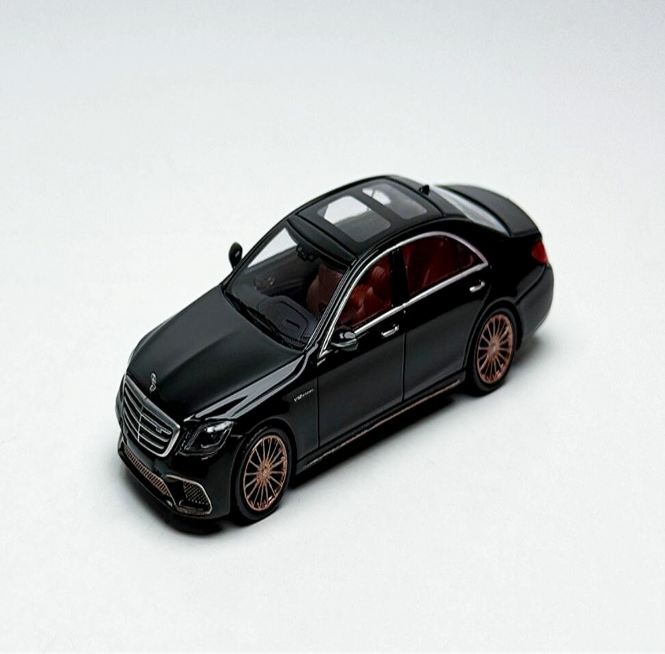 Коллекционная машинка King Model 1:64 Mercedes-Benz S65L AMG W222 final edition Black