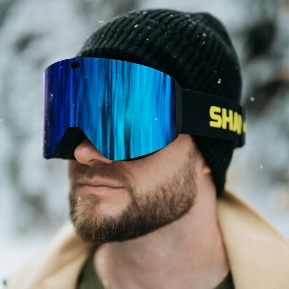 Горнолыжные очки Shamoon, G275, цилиндрические линзы, магнитный фиксатор, размер M/L