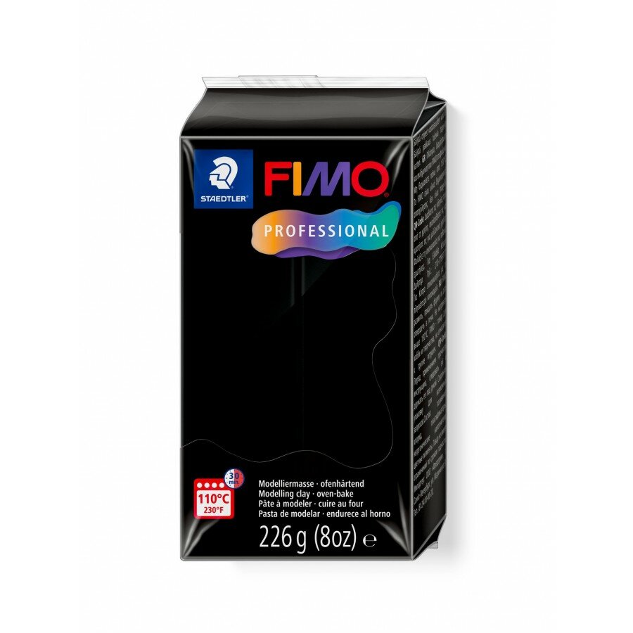 Полимерная глина FIMO Professional, 454 г, цвет черный полупрозрачный бежевый FIMO 8042-9