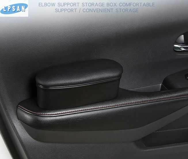 Подлокотник автомобильный, под левую руку, универсальный, черный