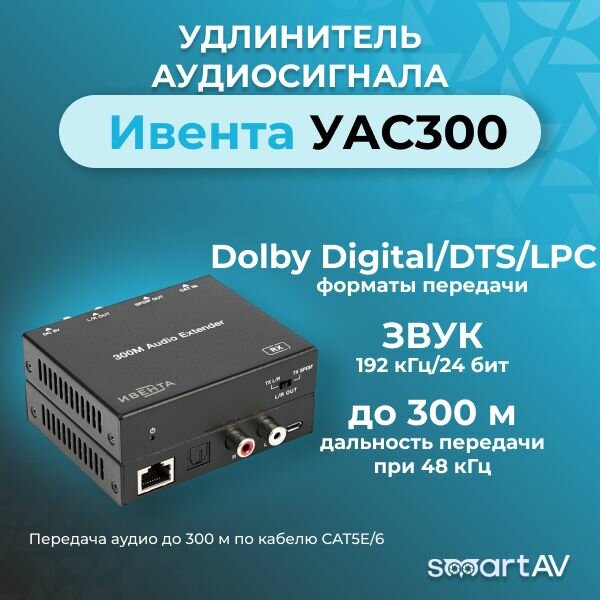 Удлинитель аудиосигнала Ивента УАС300