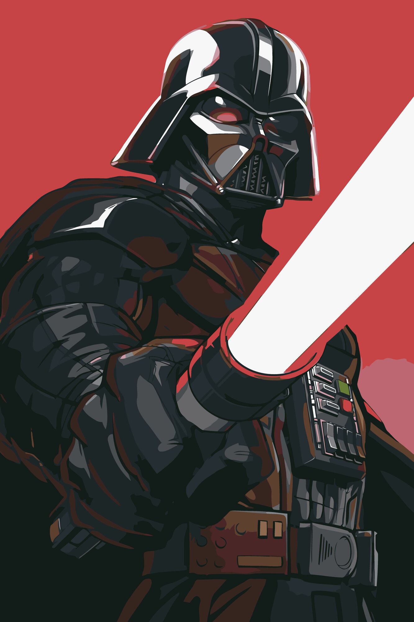 Картина по номерам V-854 "Звездные войны. Дарт Вейдер", 40x60 см