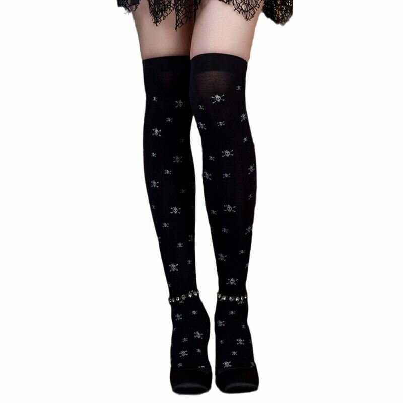 Чулки Skull JK-Черный