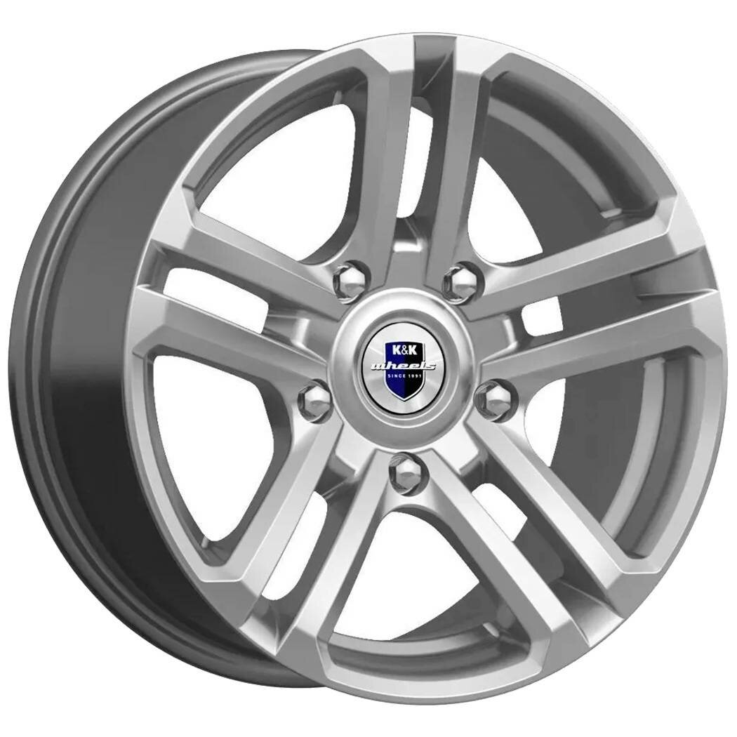Колесный диск K&K Палладика 7x16 5x139.7 ET5 D110.1 Дарк платинум
