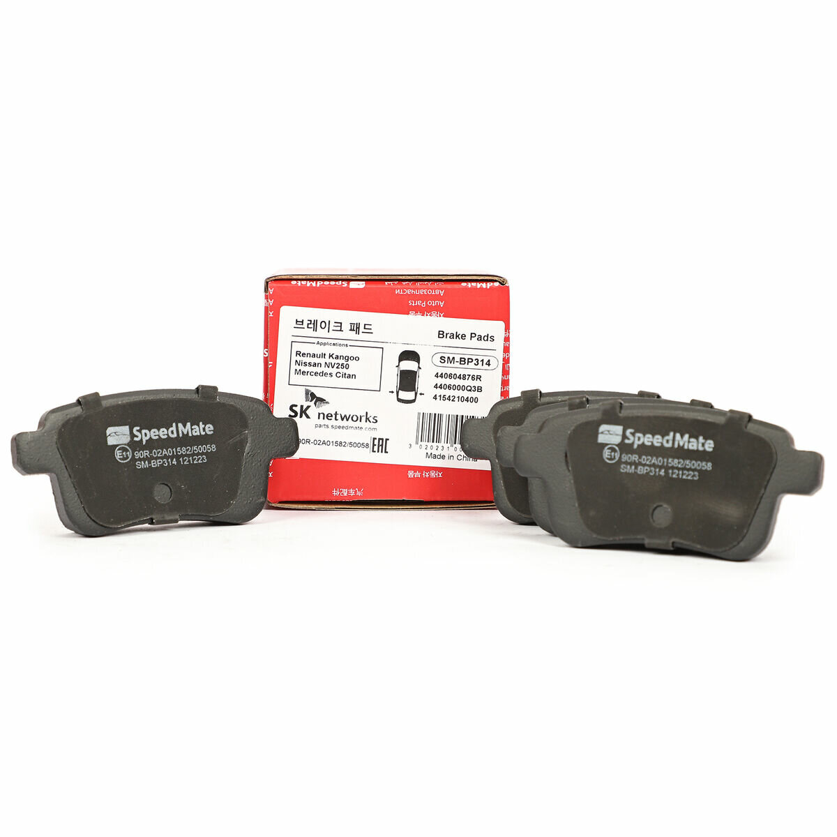 Колодки Зад. renault Kangoo /Nissan Nv250/Mb Citan(Speedmate Sm-Bp314)