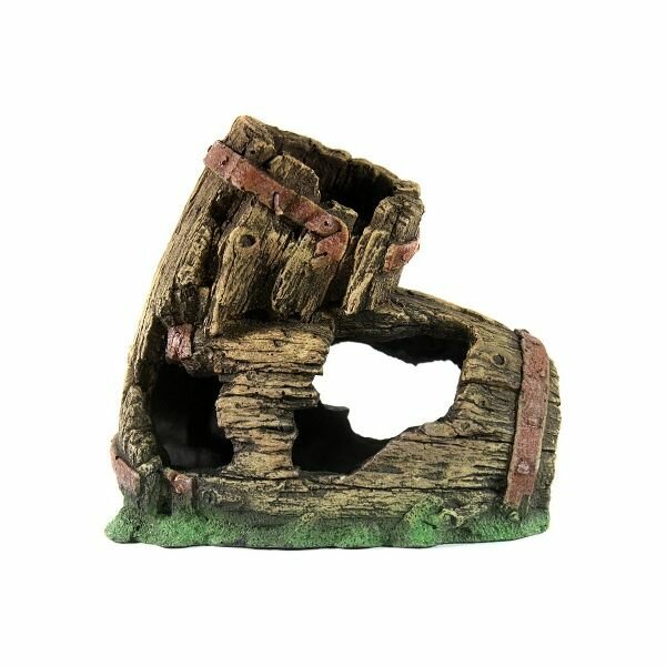 Грот для аквариума DekSi "Бочки", полиэфирная смола, 22х10х18 см