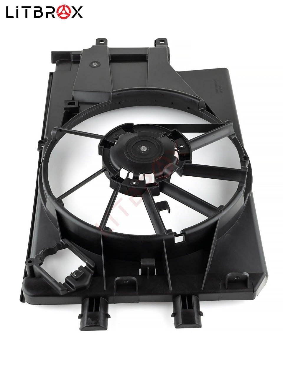 Кожух вентилятора охлаждения двигателя (диффузор) (Пластик) ВАЗ LADA Granta FL, Kalina 2, Datsun / 21907-1300008-21