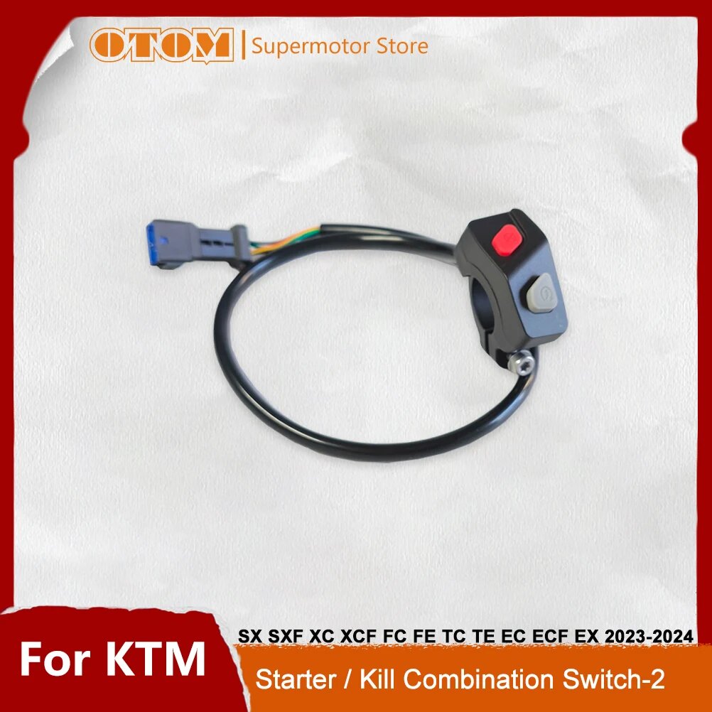 Аксессуары для мотоциклов, кнопка запуска и остановки двигателя, выключатель включения/выключения руля для KTM SX SXF XC XCF FE TC TE 2023-2024