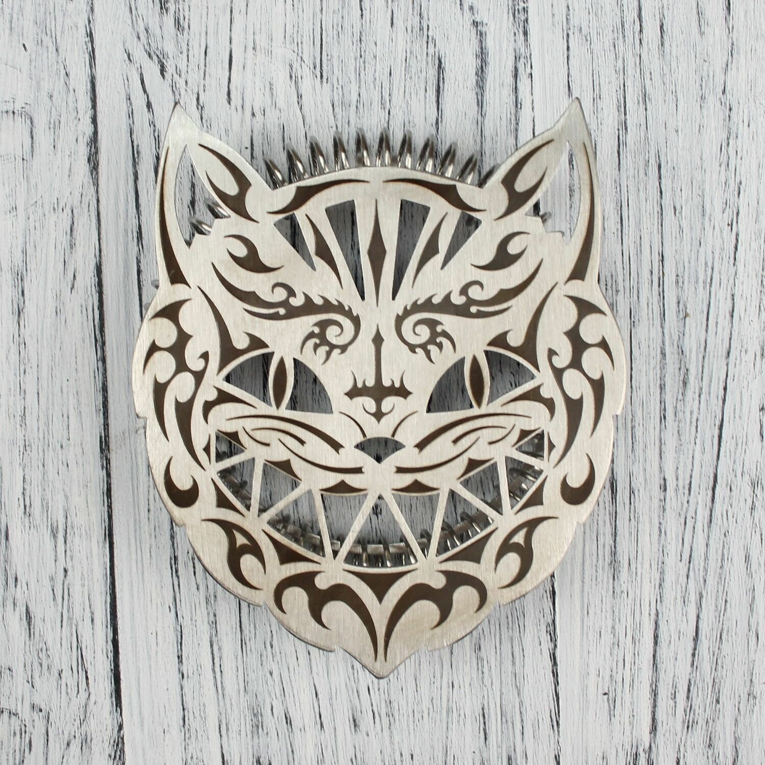 Стрейнер Cocktail Design Tribal "Чеширский Кот", нержавеющая сталь, мытье в посудомойке — фото 1