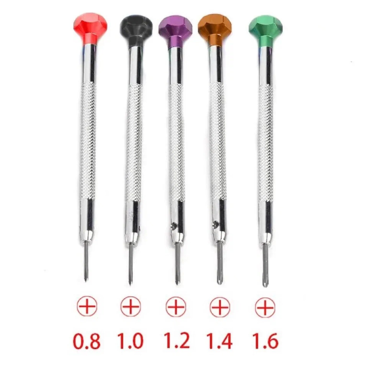 Набор отверток, для точных работ, для часов, 5 штук, легированная сталь