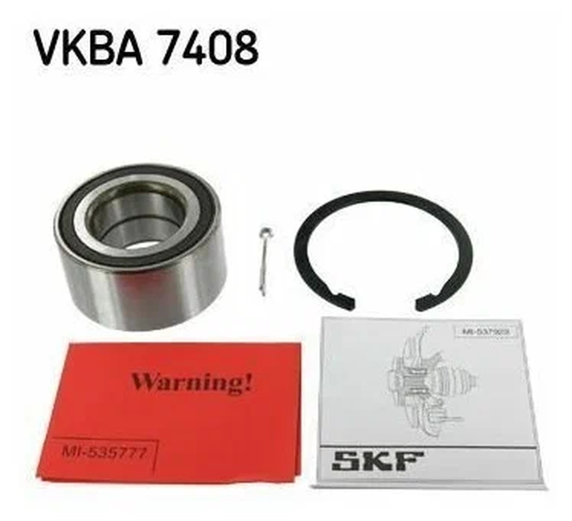Подшипник ступицы SKF VKBA7408, для Mitsubishi, Citroen, Peugeot, Dodge, Jeep, Chrysler, Lancia, передний