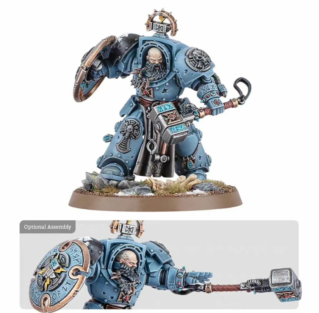 Arjac Rockfist Space Wolves Army Set / Вархаммер 40к смола / Warhammer 40000 миниатюры