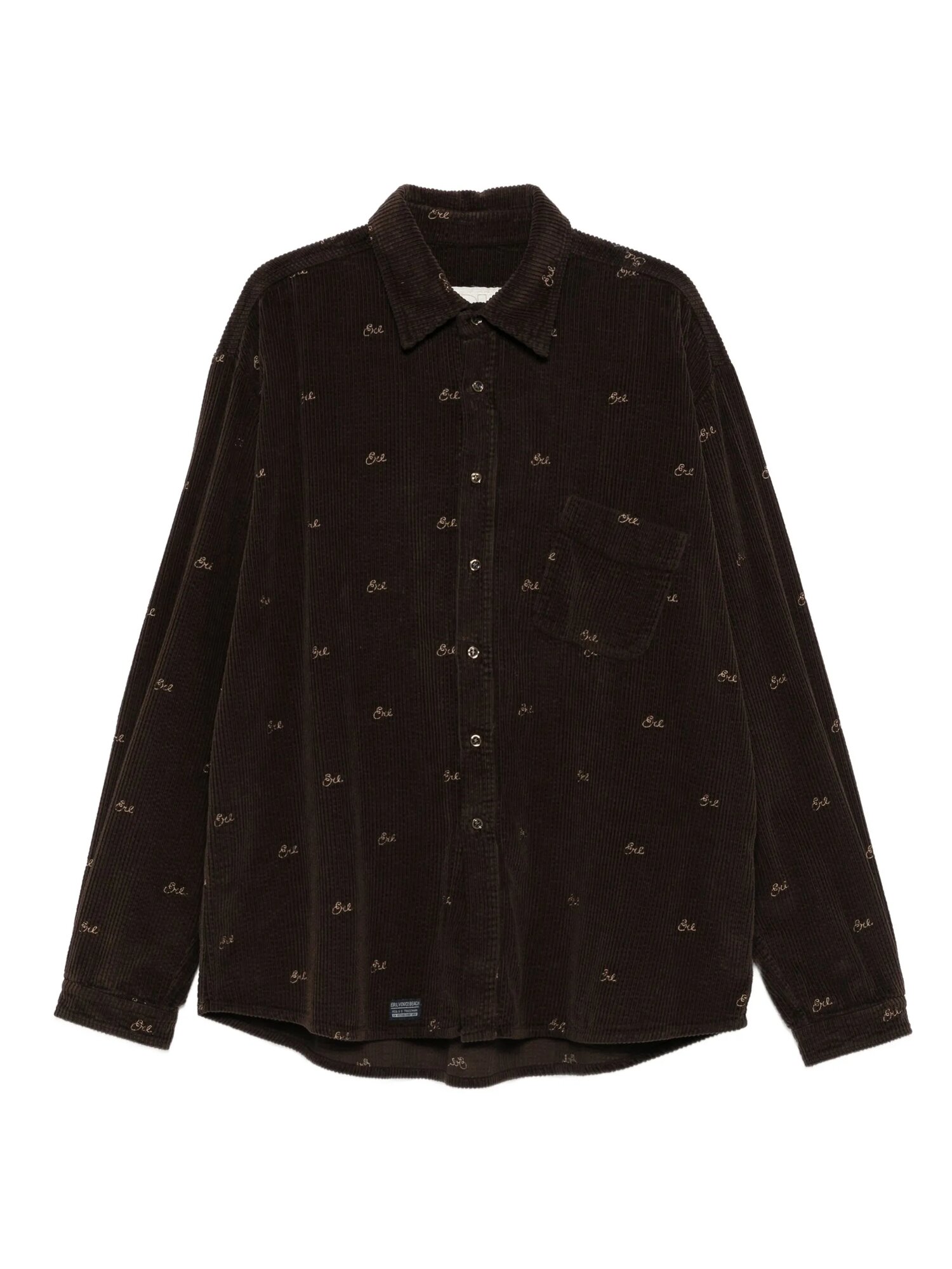 Куртка Corduroy logo-embroidered shirt jacket