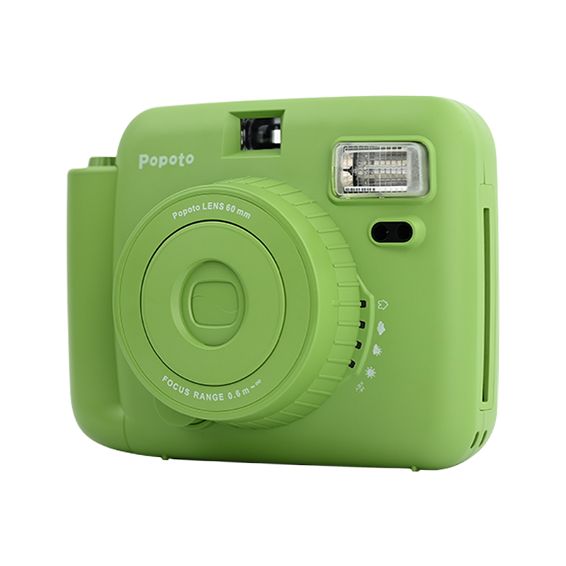 Фотоаппарат моментальной печати POPOTO Instant Camera (Набор из 10 листов фотобумаги) Blue Синий