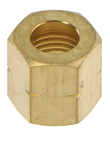 Гайка 14 М12х1,25 левая, латунь