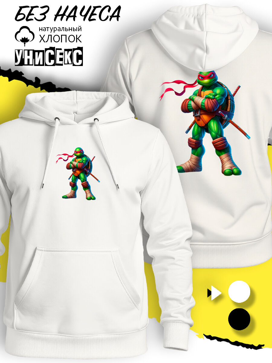 Худи Толстовка свитшот Рафаэль Черепашки ниндзя Teenage Mutant