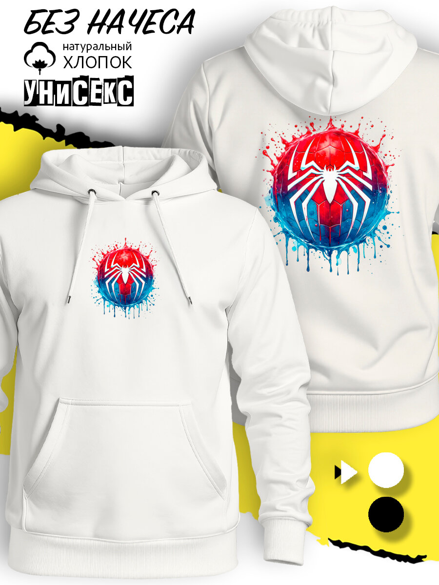 Худи Толстовка свитшот Человек Паук Spider Man логотип