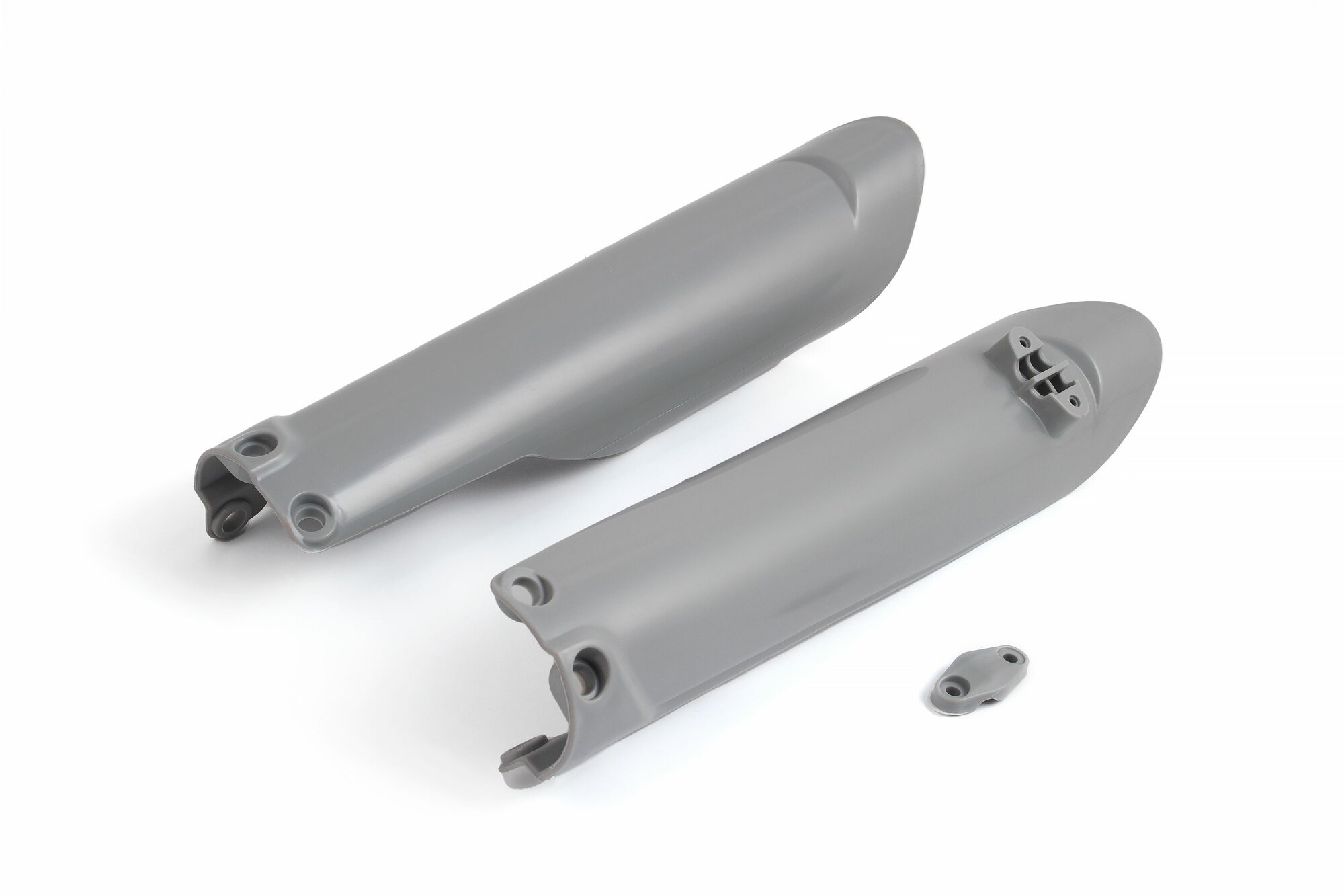 Защита перьев для эндуро мотоцикла под 48 вилку HTW/WP/MNT, серые