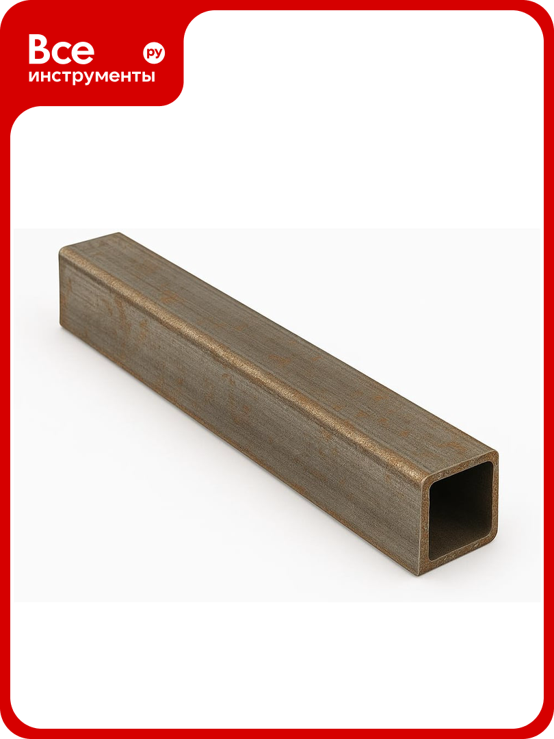 Труба профильная ARNO INDUSTRIES 25х25х2.0 мм, длина 3000 мм | квадратная стальная, ГОСТ 8639-82 | для каркасов, мебели и декоративных конструкций | ARN121